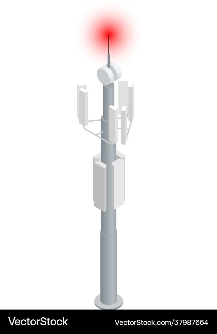 Transmitter tower icon Royalty Free Vector Image