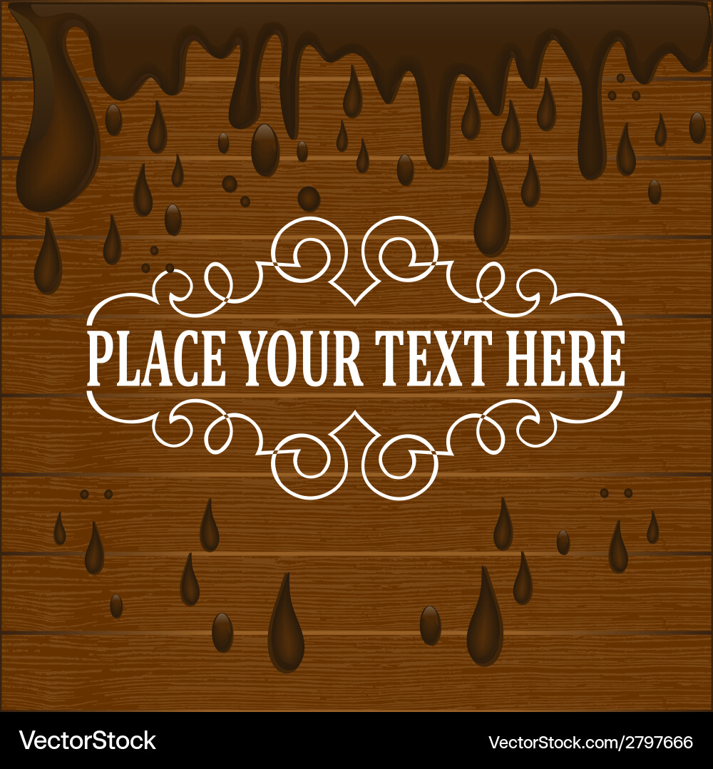 Chocolate drops background Royalty Free Vector Image