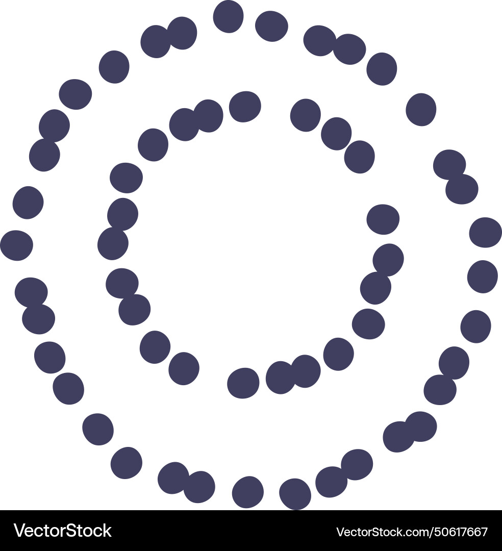 Abstract dotted circle Royalty Free Vector Image