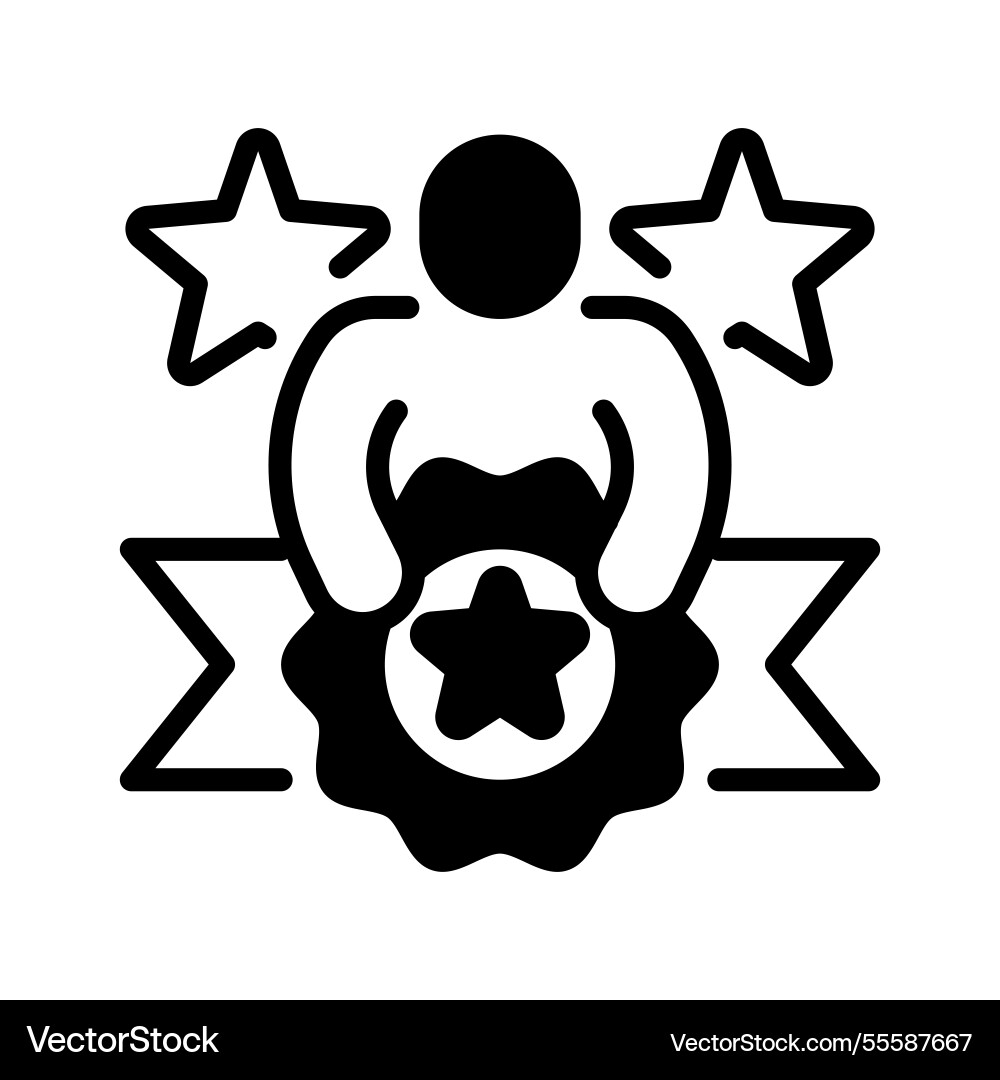 Employee recognition line icon universal creative Vector Image
