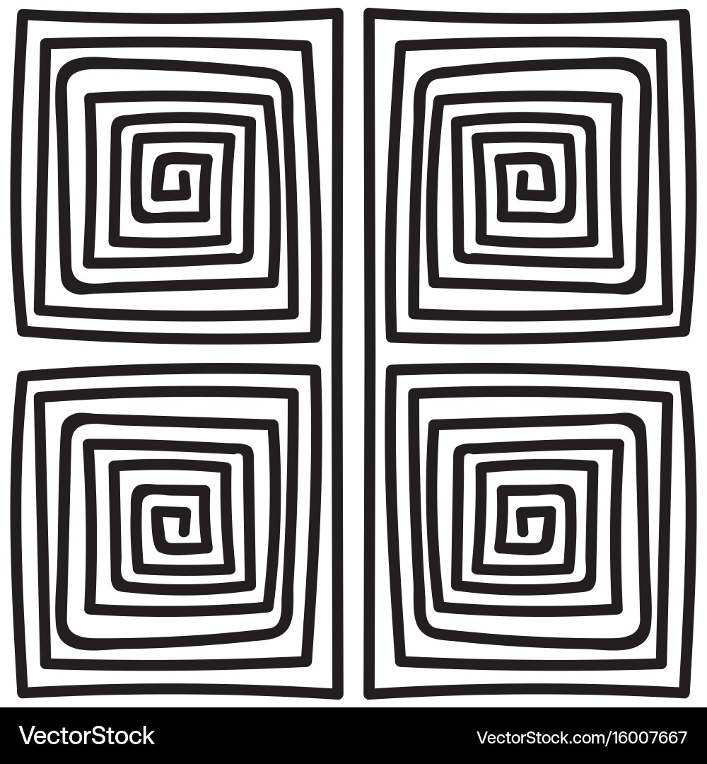 Monochrome Greek Key Pattern Royalty Free Vector Image