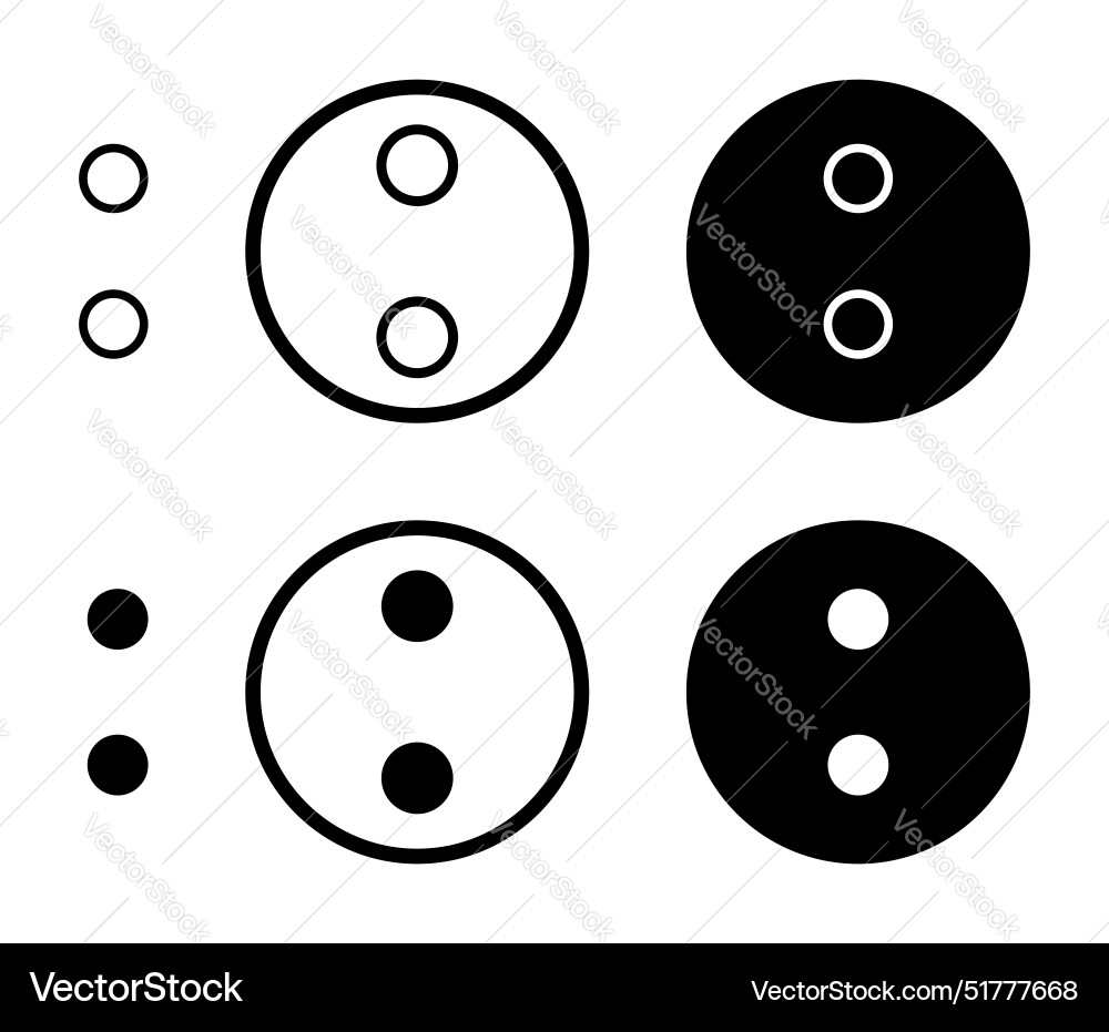 Colon line sign set Royalty Free Vector Image - VectorStock