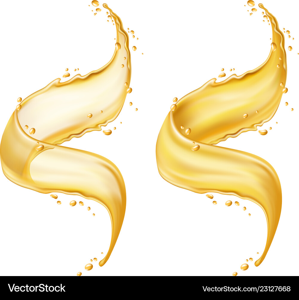 Colorful Fruit Juice Splash Royalty Free Vector Image