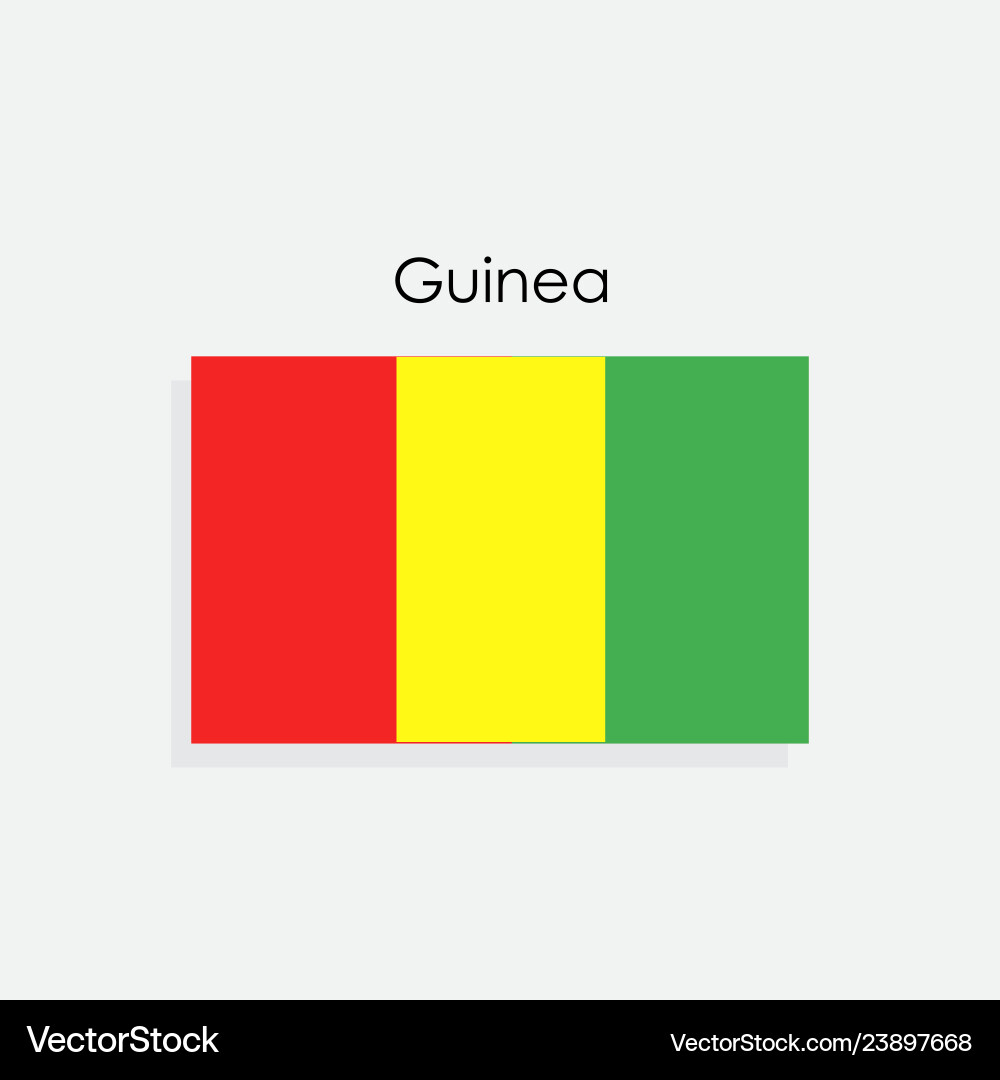 Guniea flag Royalty Free Vector Image - VectorStock