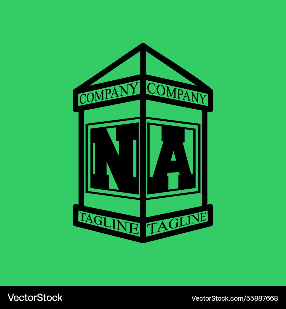 Na initial house aesthetic logos collection – Royalty-Free Vector ...