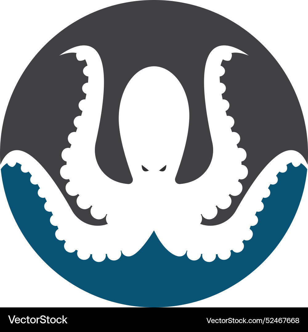 Octopus logo Royalty Free Vector Image - VectorStock