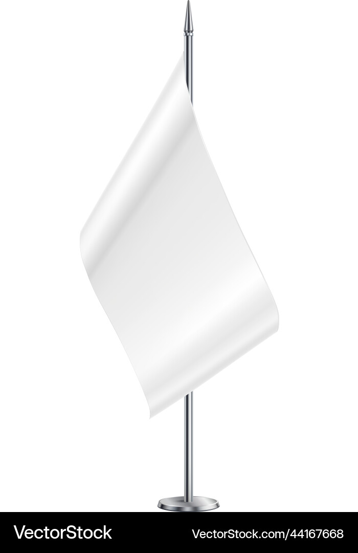 Realistic flag Royalty Free Vector Image - VectorStock