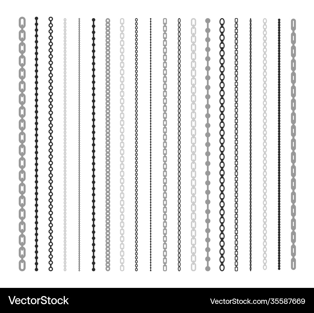 Black Chain Link Pattern Royalty Free Vector Image