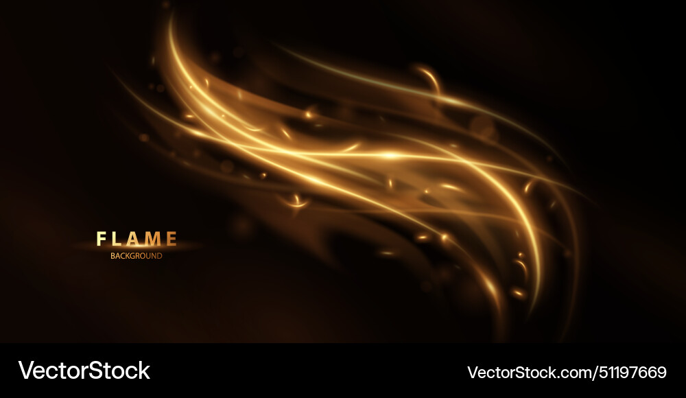 Sparkle background virtual flame design Royalty Free Vector