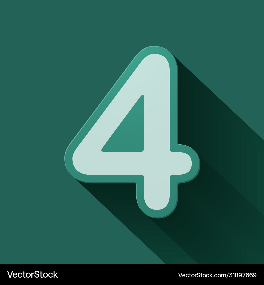 Volume icons number four Royalty Free Vector Image