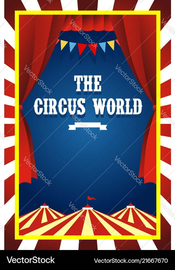 Circus brochure Royalty Free Vector Image - VectorStock