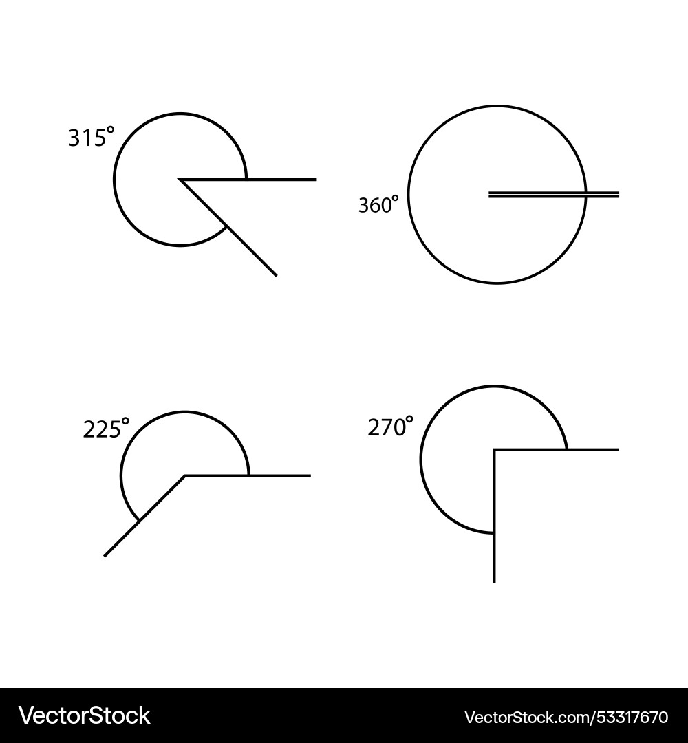 Degree angle icon Royalty Free Vector Image - VectorStock