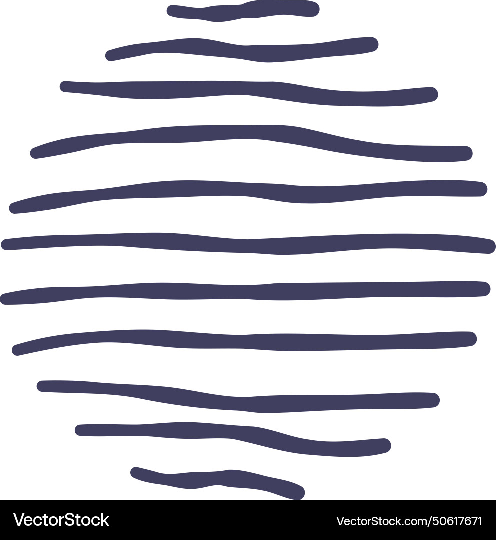 Abstract painted lined circle Royalty Free Vector Image