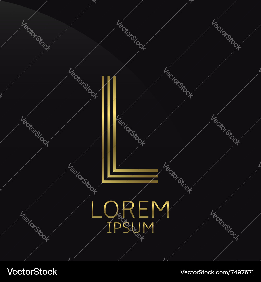 Letter l logo Royalty Free Vector Image - VectorStock