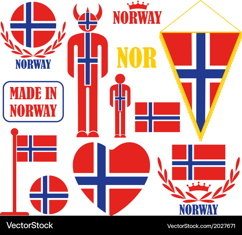 Norway Royalty Free Vector Image - VectorStock