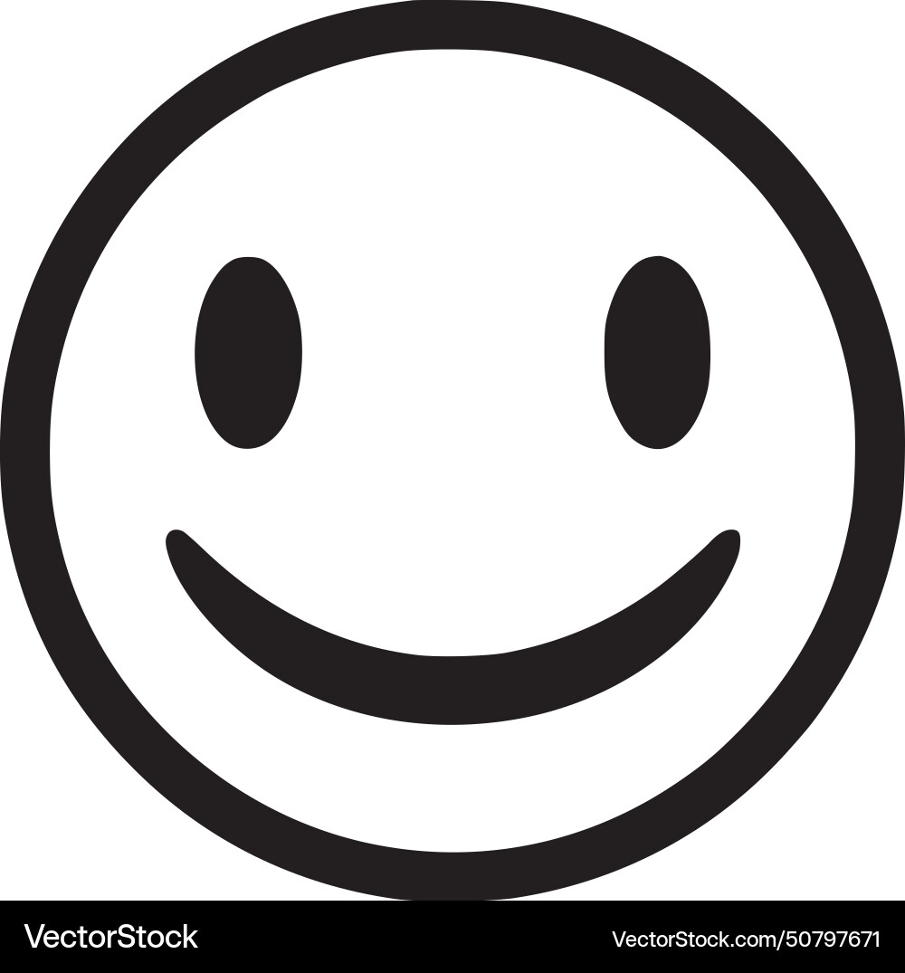 Smiley face - high quality logo ideal Royalty Free Vector