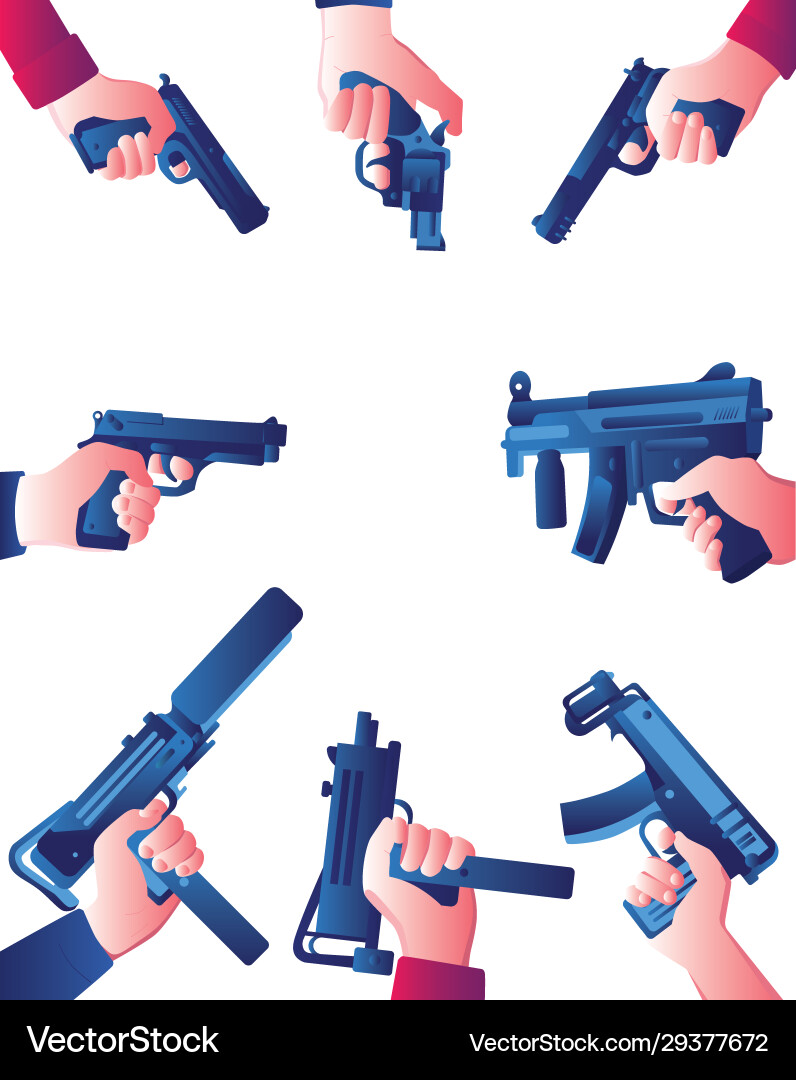 At gunpoint frame Royalty Free Vector Image - VectorStock