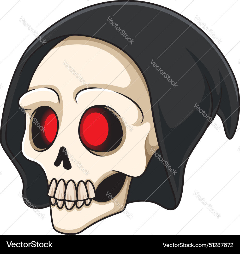 Death reaper head Royalty Free Vector Image - VectorStock