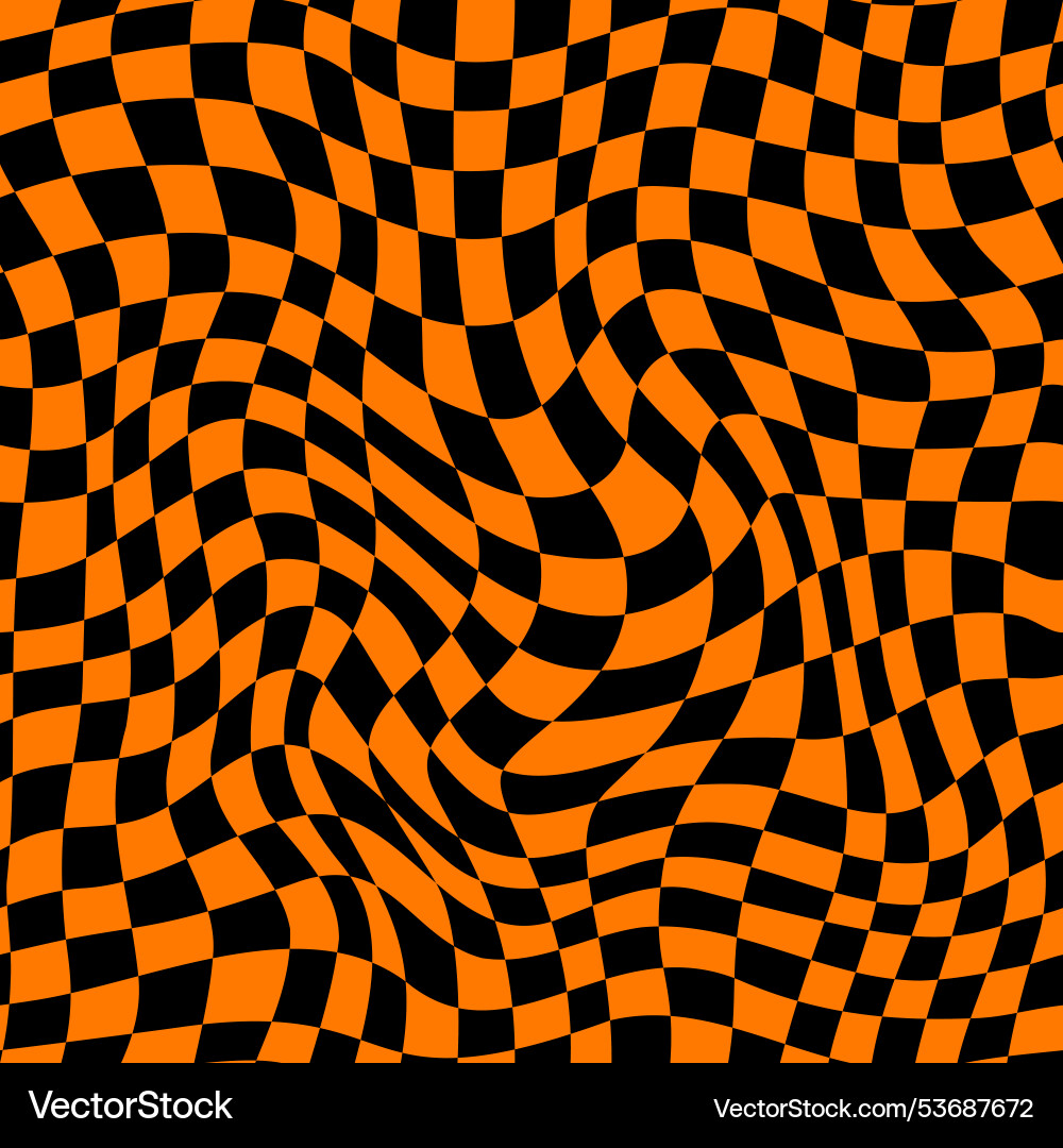 Halloween background optical psychedelic pattern Vector Image