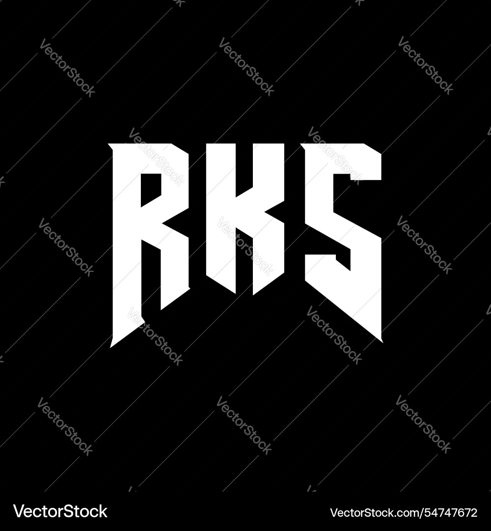 Rks letter logo design for technology company – Royalty-Free Vector ...