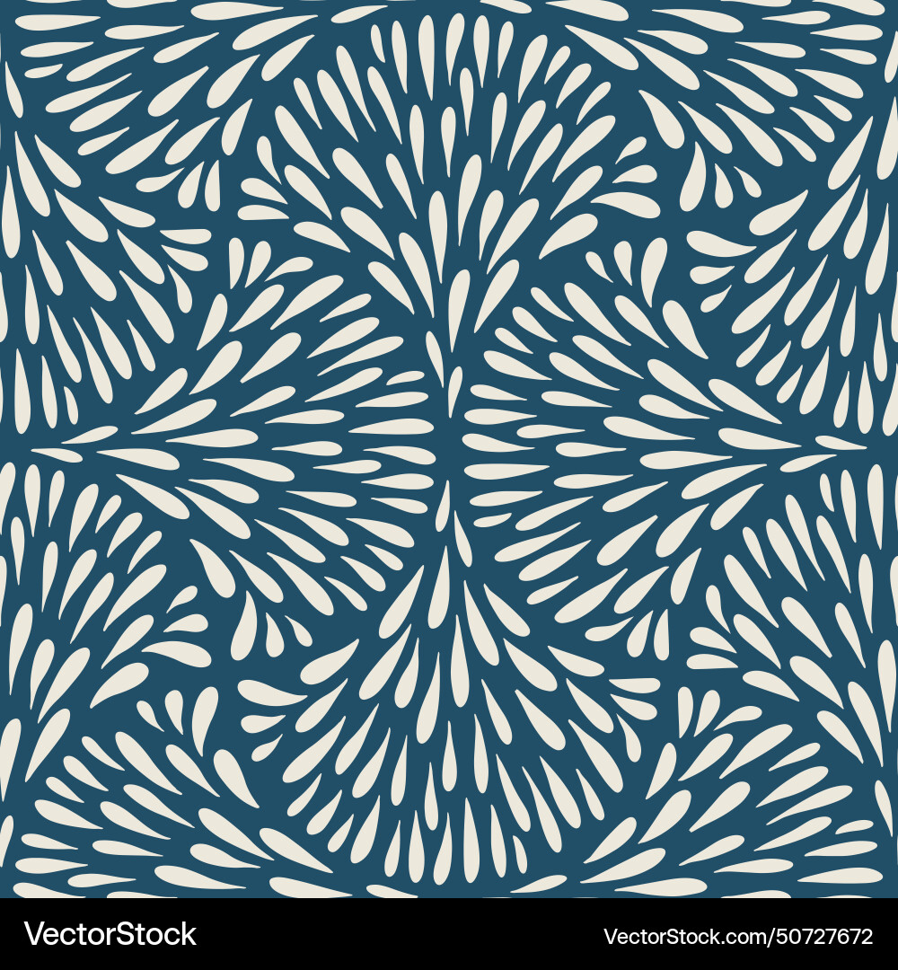 Seamless pattern with organic drop shapes Vector Image