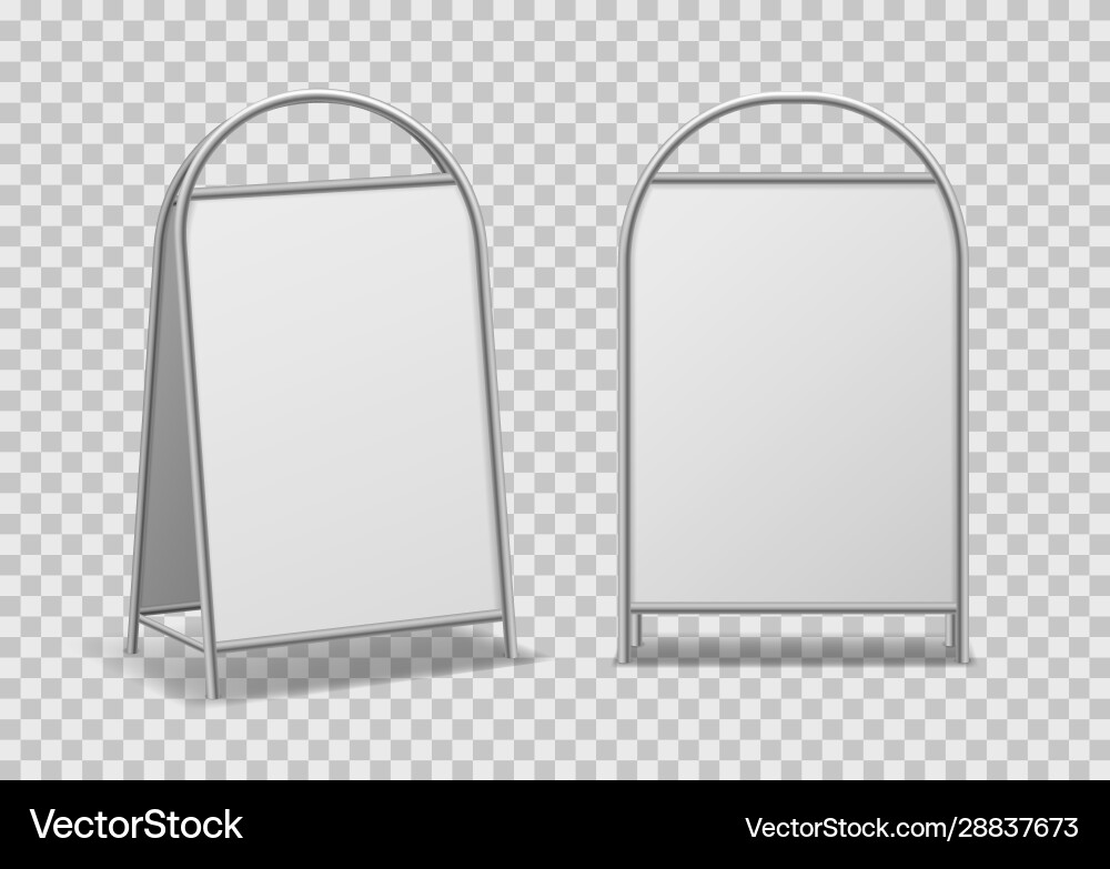 Advertising street stand empty announcement Vector Image