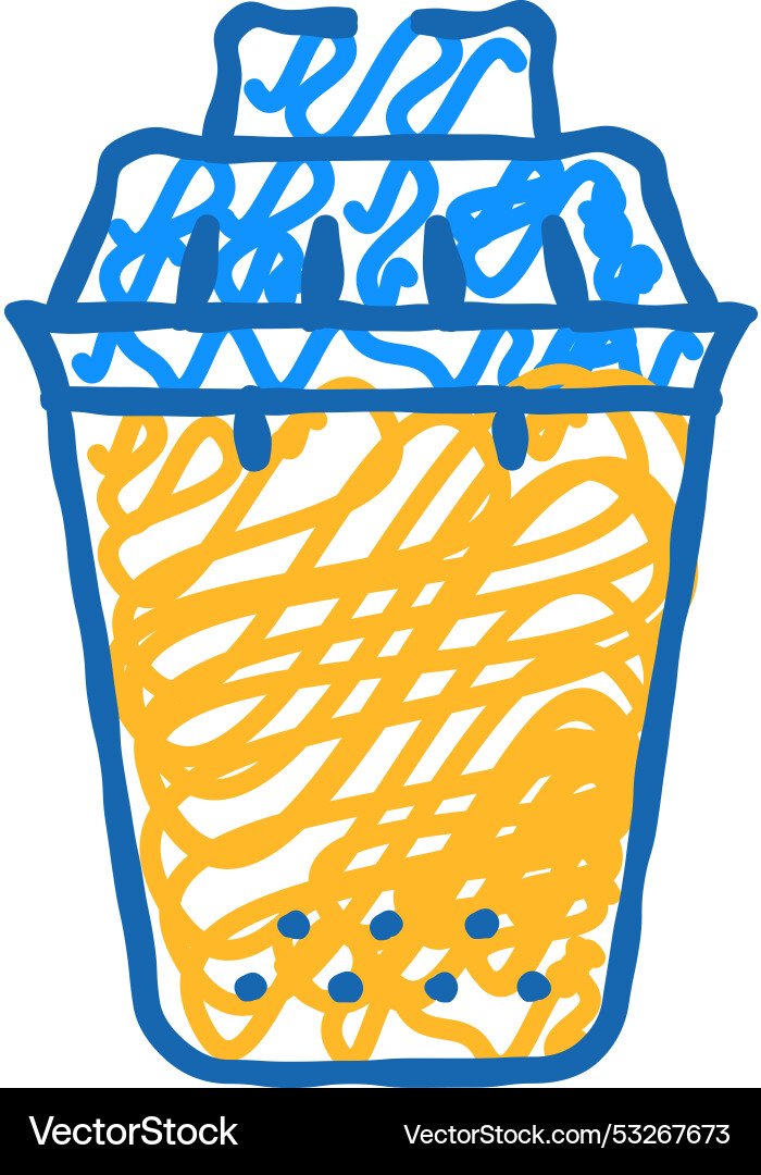 Filter tool icon doodle Royalty Free Vector Image