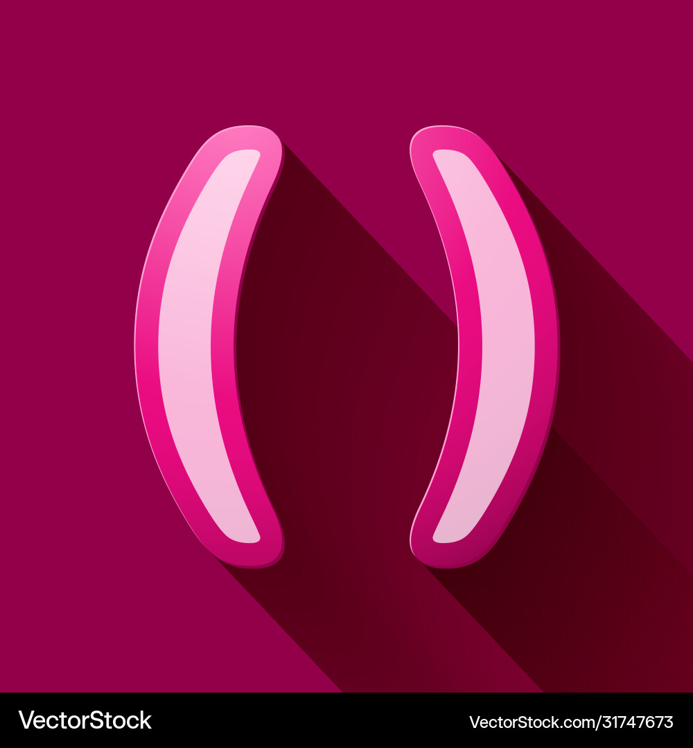 Volume icons symbol parentheses Royalty Free Vector Image