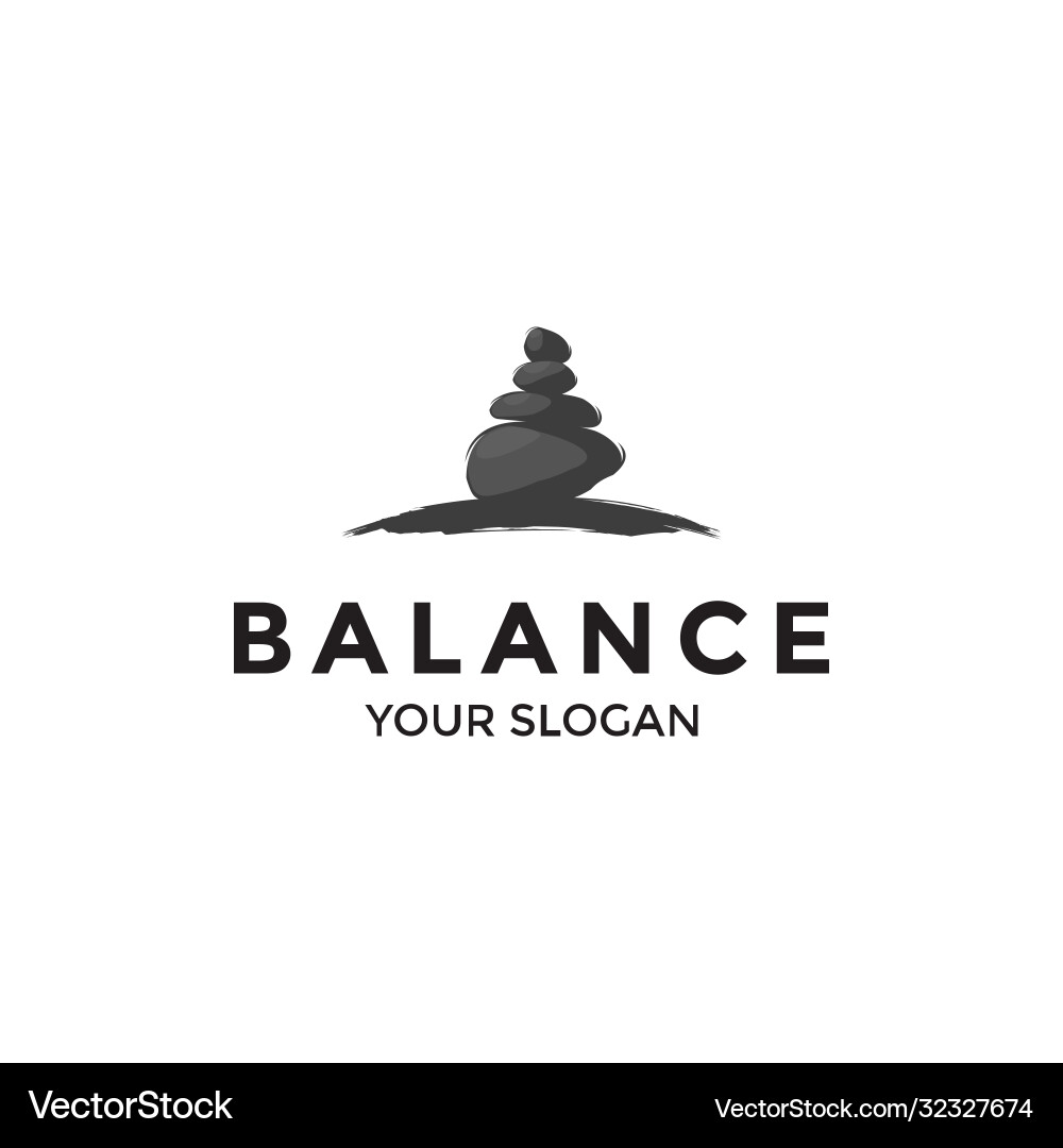 Rock balance Royalty Free Vector Image - VectorStock