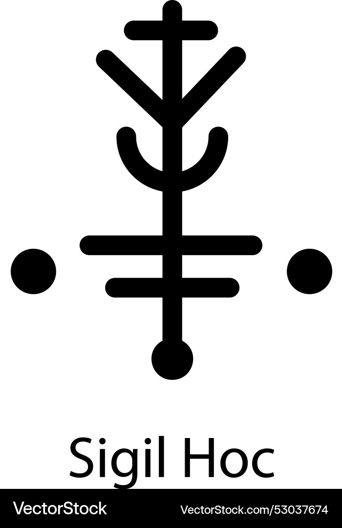 Sigil hoc Royalty Free Vector Image - VectorStock