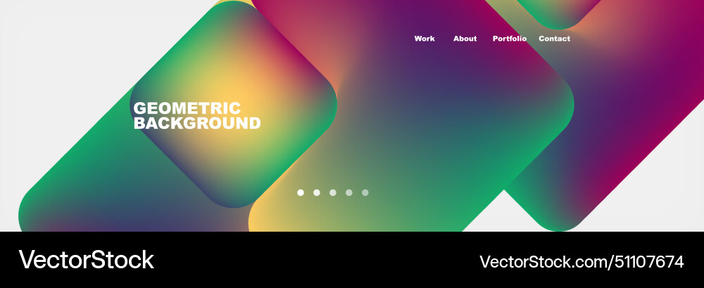 Vibrant geometric background with colorful rainbow