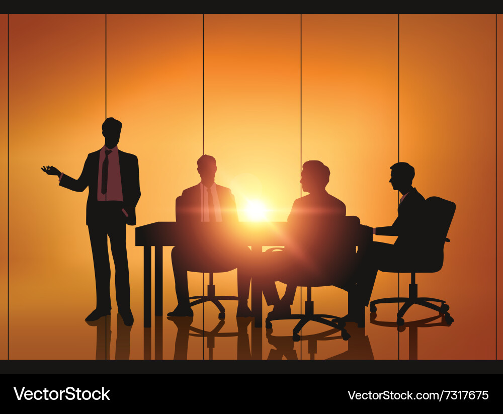 Business meeting Royalty Free Vector Image - VectorStock
