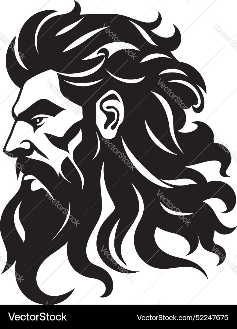 Trident triumph poseidons regal icon in elegant Vector Image