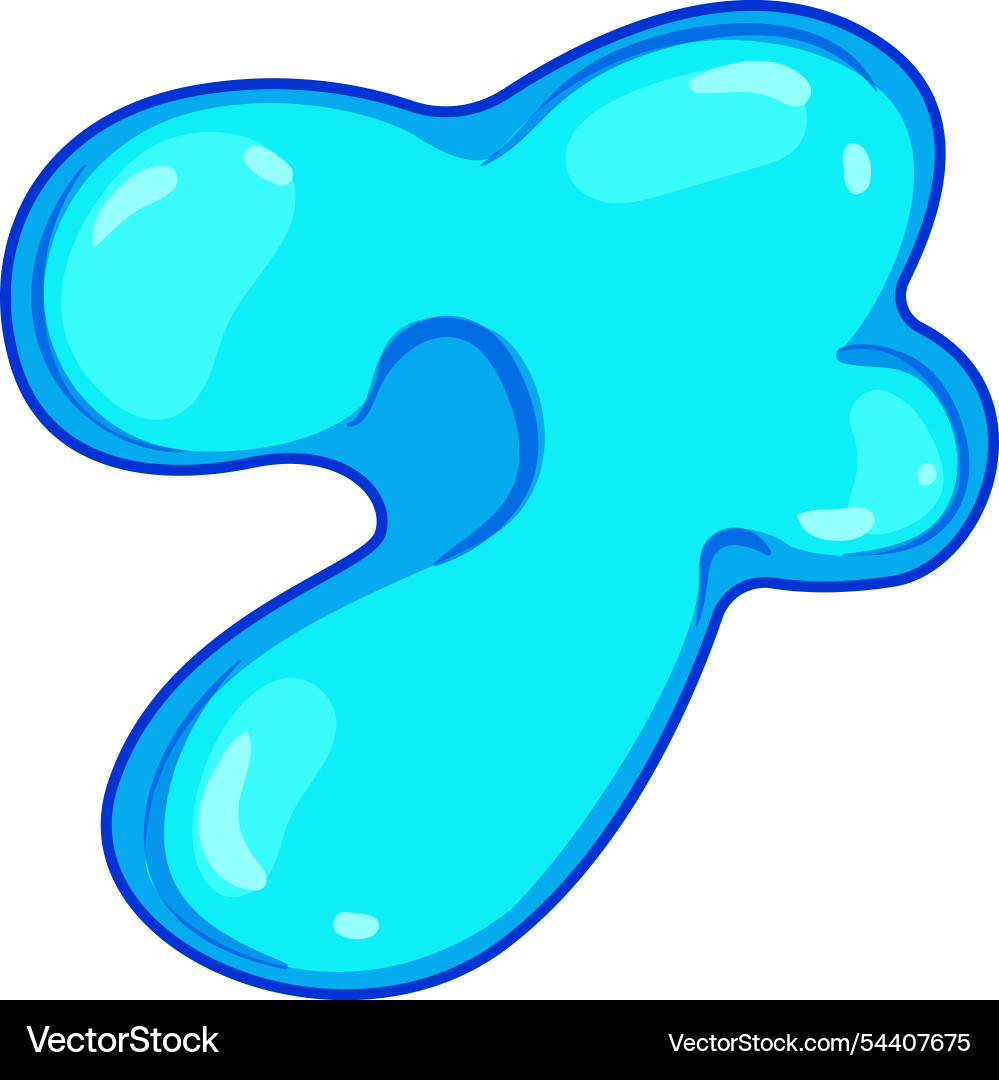 Vibrant colorful liquid shapes cartoon Royalty Free Vector