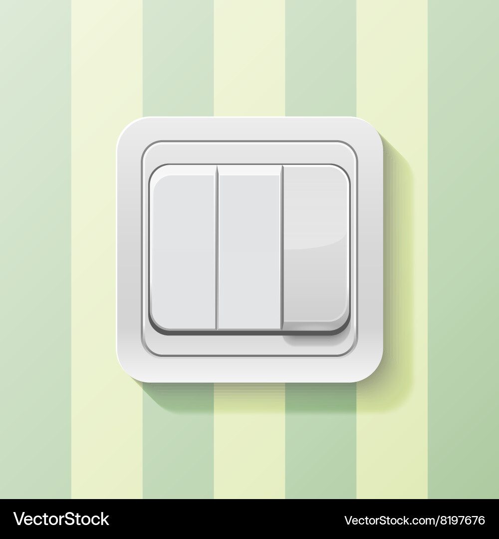 Realistic switch Royalty Free Vector Image - VectorStock