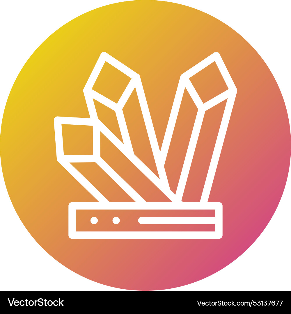 Crystals icon design Royalty Free Vector Image