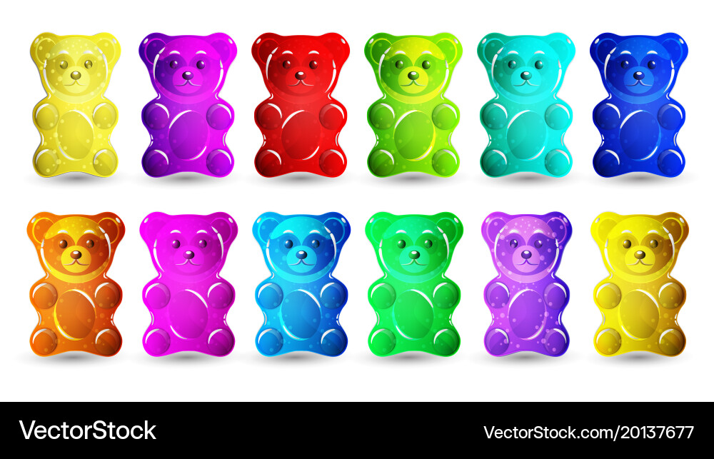 Gummy bear Royalty Free Vector Image - VectorStock