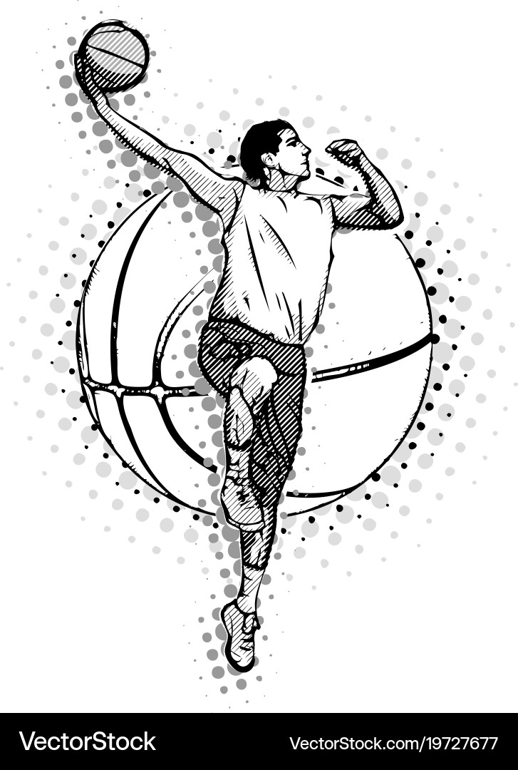 Mens basketball Royalty Free Vector Image - VectorStock