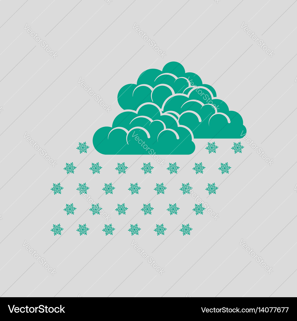 Snowfall icon Royalty Free Vector Image - VectorStock
