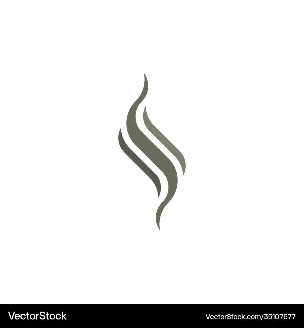 Vaping smoke logo icon symbol element Royalty Free Vector