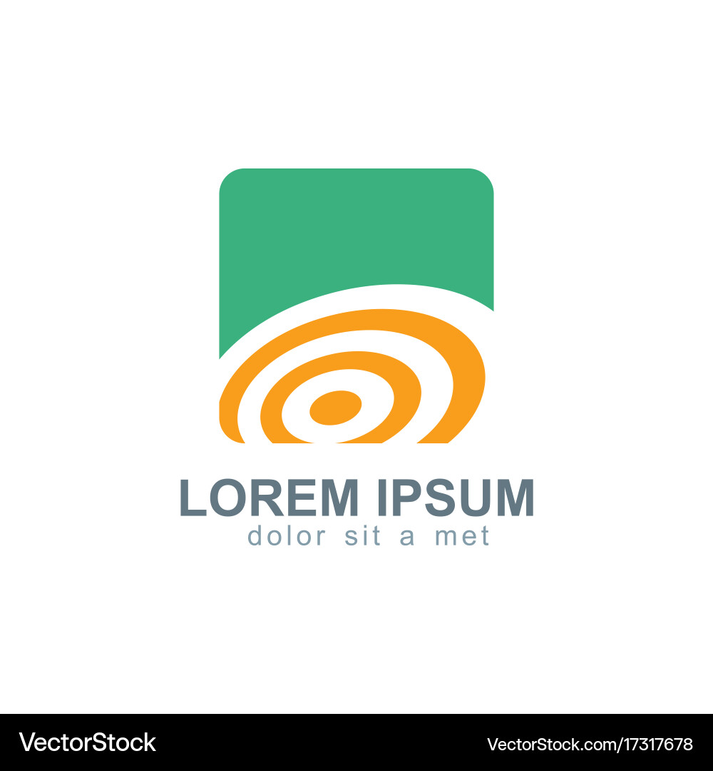 Abstract Signal Logo - Circular Swirl Royalty Free Vector