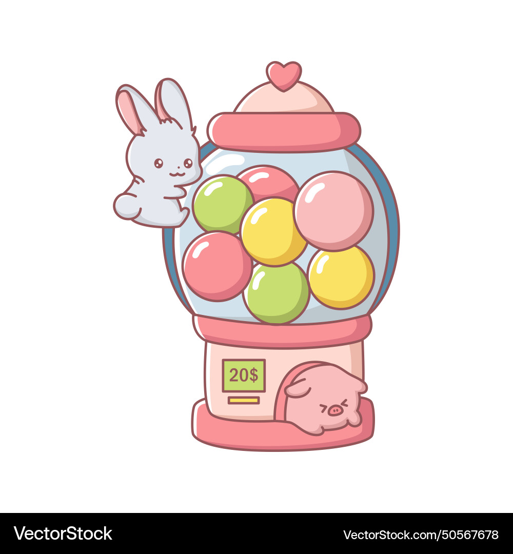 Cute candy character design Royalty Free Vector Image