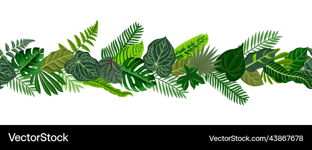 Drawing tropical pattern Royalty Free Vector Image