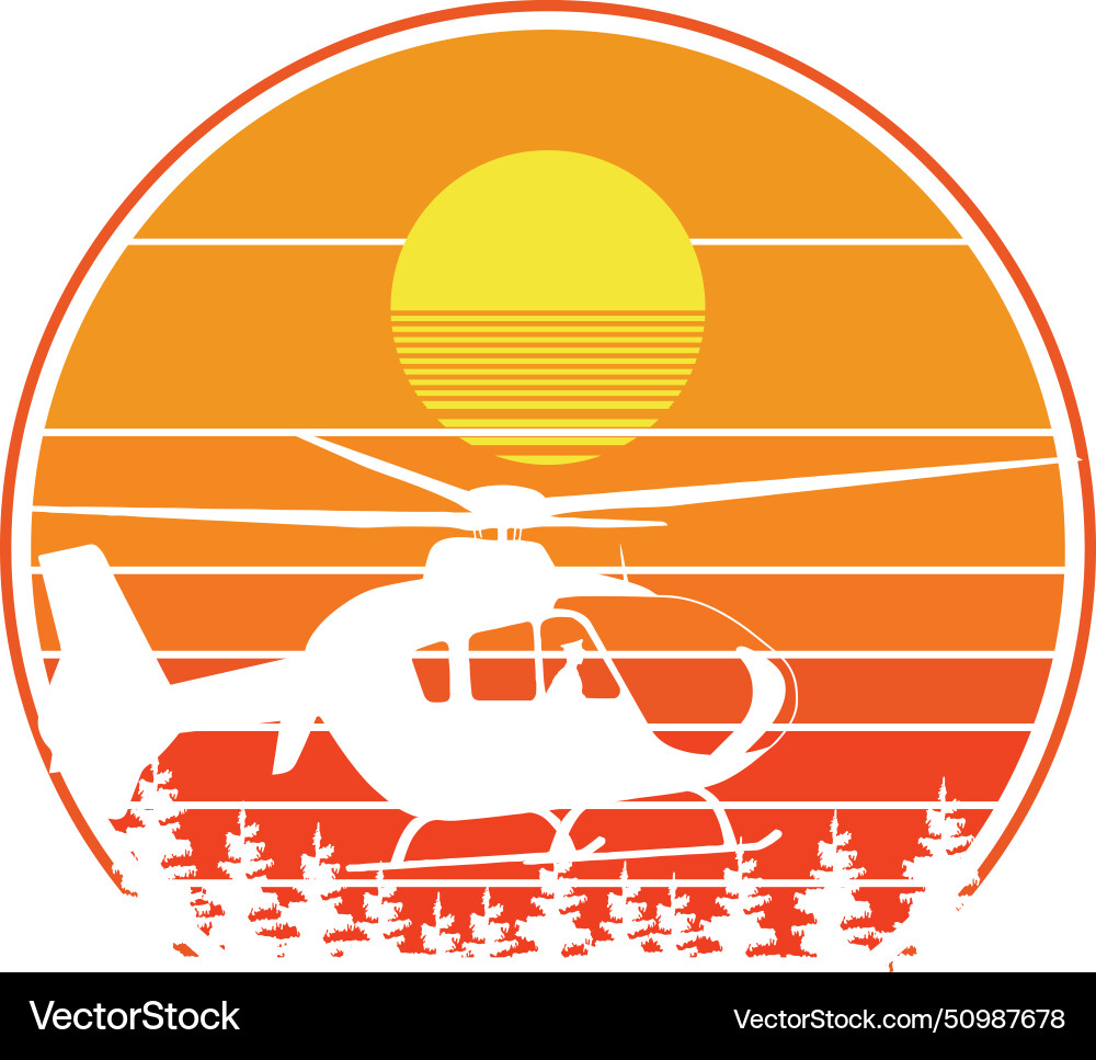 R44 helicopter pilot aviation Royalty Free Vector Image