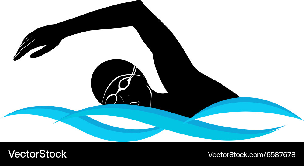 Swimmer athlete Royalty Free Vector Image - VectorStock