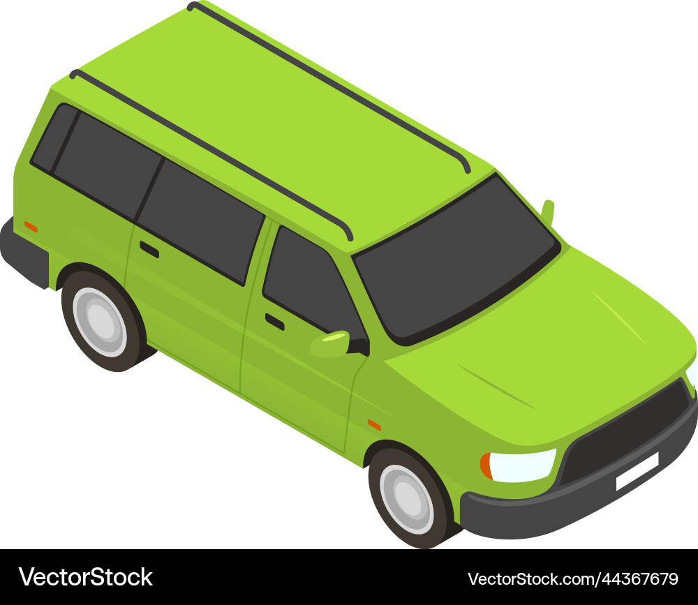 Isometric car Royalty Free Vector Image - VectorStock