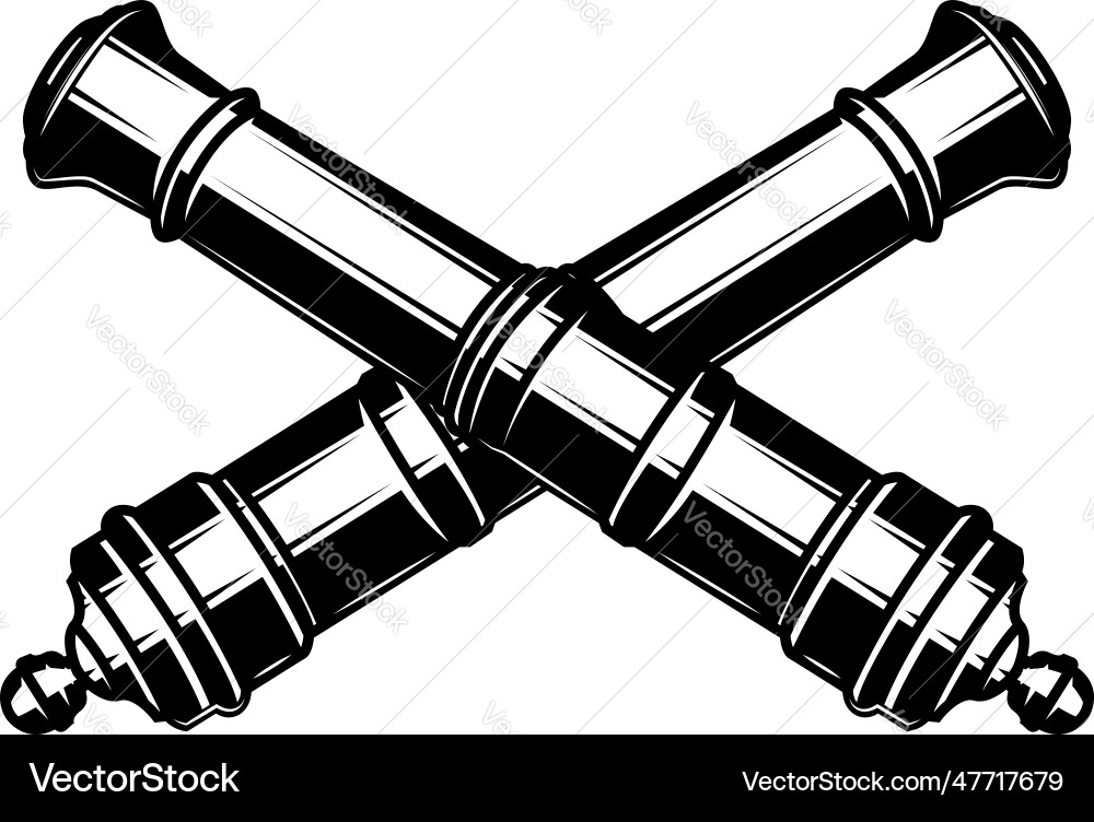 Vintage Cannon Illustration Royalty Free Vector Image