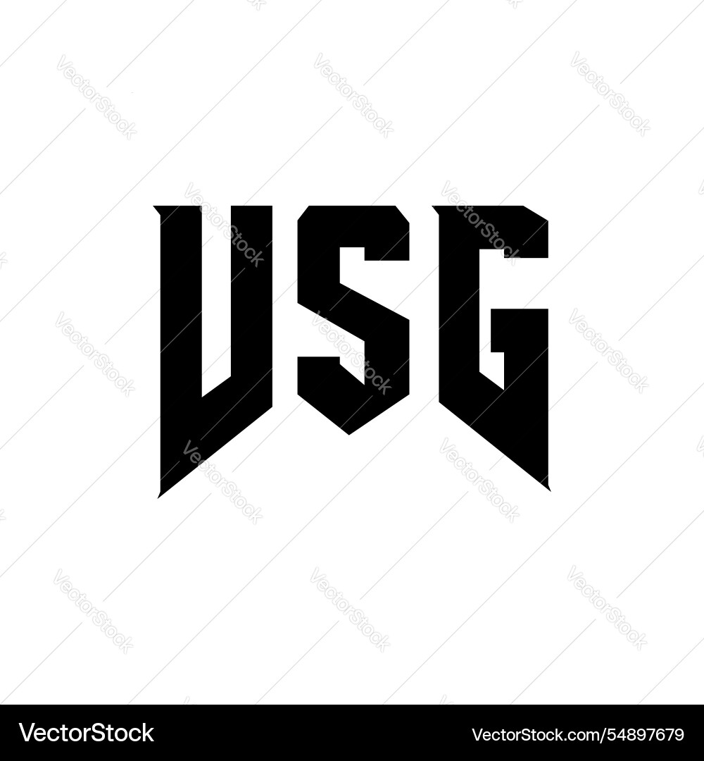 Vsg letter logo design for technology company Vector Image