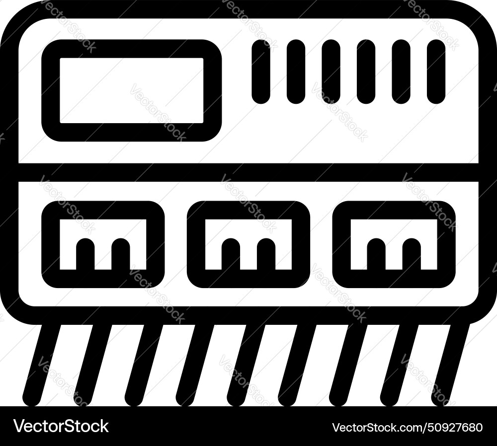 Ceiling ventilation fan icon outline air Vector Image