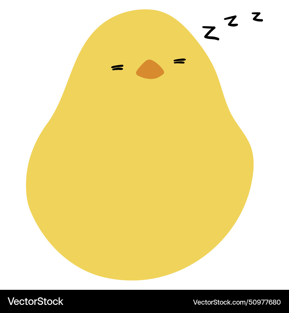 Chick single 5 Royalty Free Vector Image - VectorStock